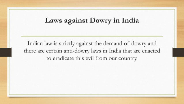 Indian social problems | Dowry system | definition, causes, effect ...