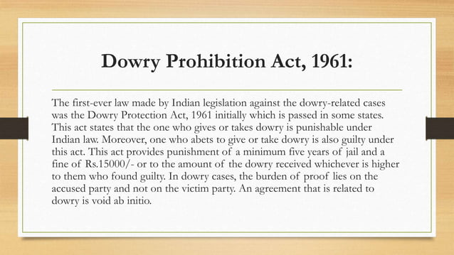 Indian social problems | Dowry system | definition, causes, effect ...