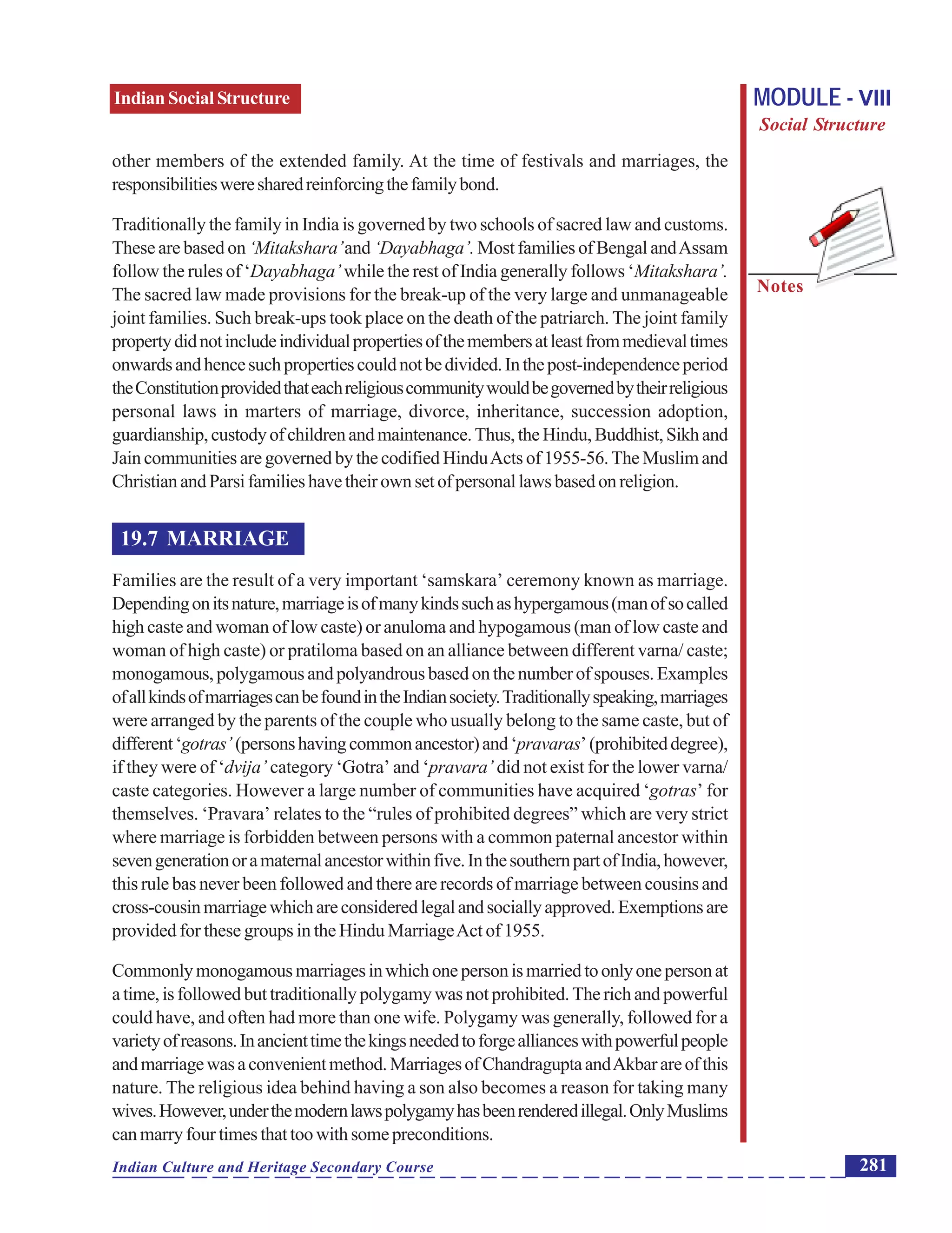 Indian social structure | PDF