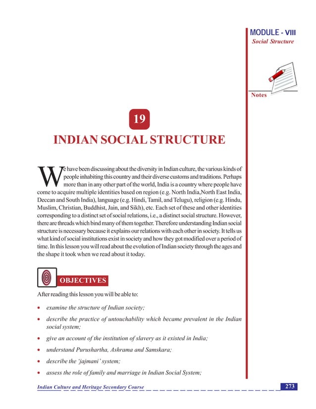Indian social structure