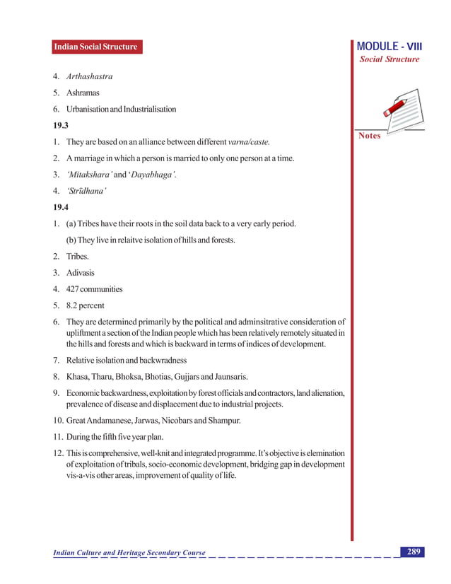 Indian social structure