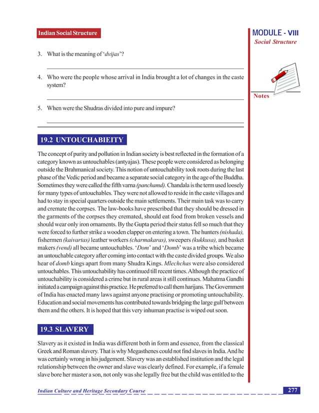 Indian social structure