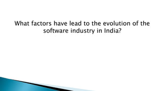 Indian software industry | PPTX