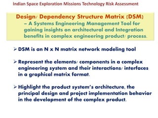 Technology Risk DSM Analysis for Indian Space Exploration Missions - AIAA SPACE 2013 VPS | PDF ...