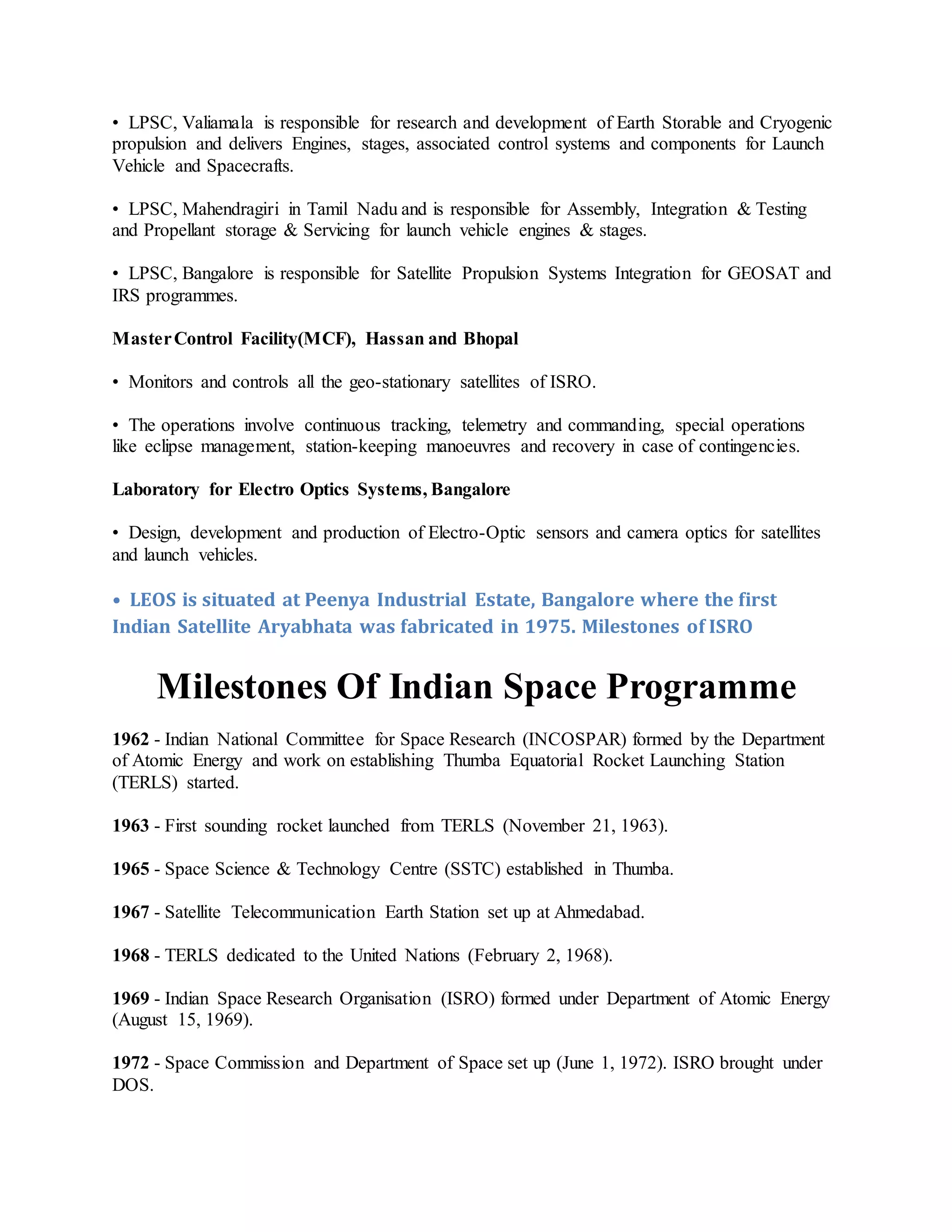 Indian space programme | DOCX