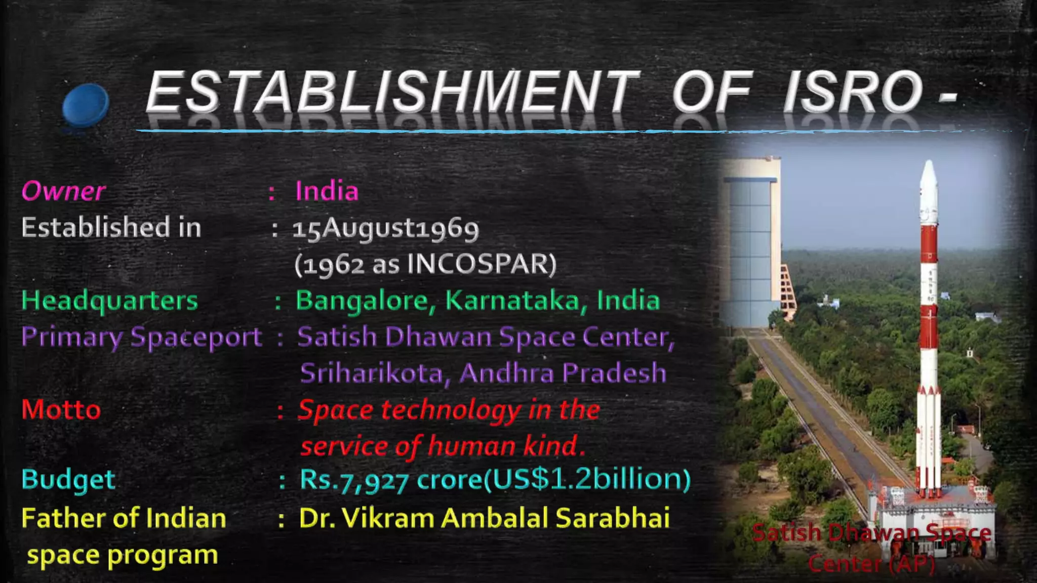 Indian space research organisation | PPTX