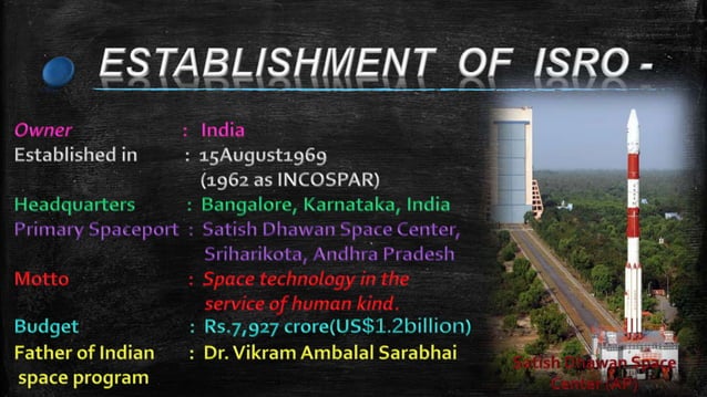 Indian space research organisation | PPT