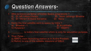Indian space research organisation | PPT