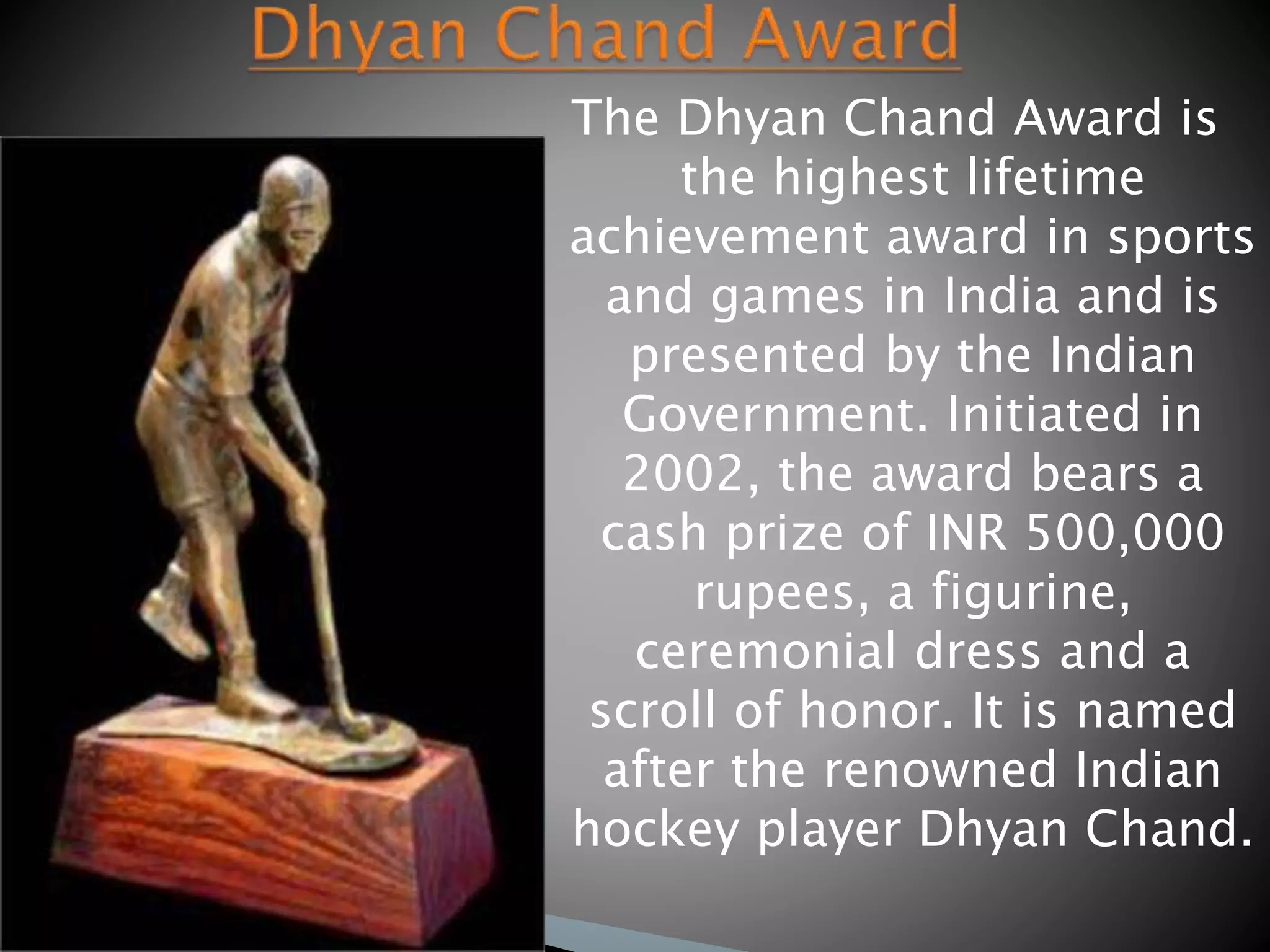 Indian sports awards | PPTX