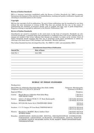 Indian standard: IS808 DIMENSIONS FOR HOT ROLLED STEEL | PDF