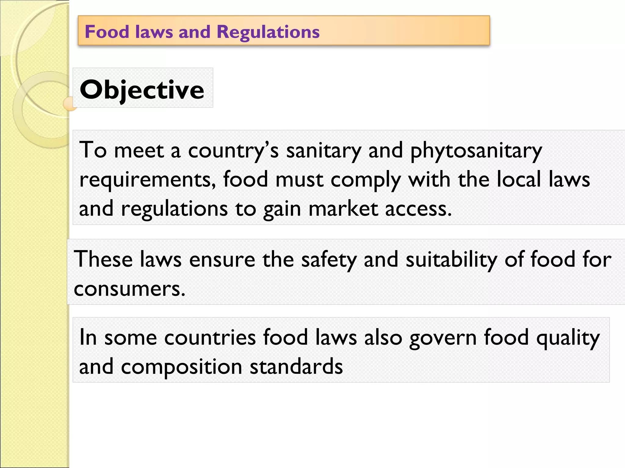 Indian standards regulations of food safety | PPT