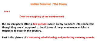 Indian Summer poem by Jayant Mahapatra | PPT