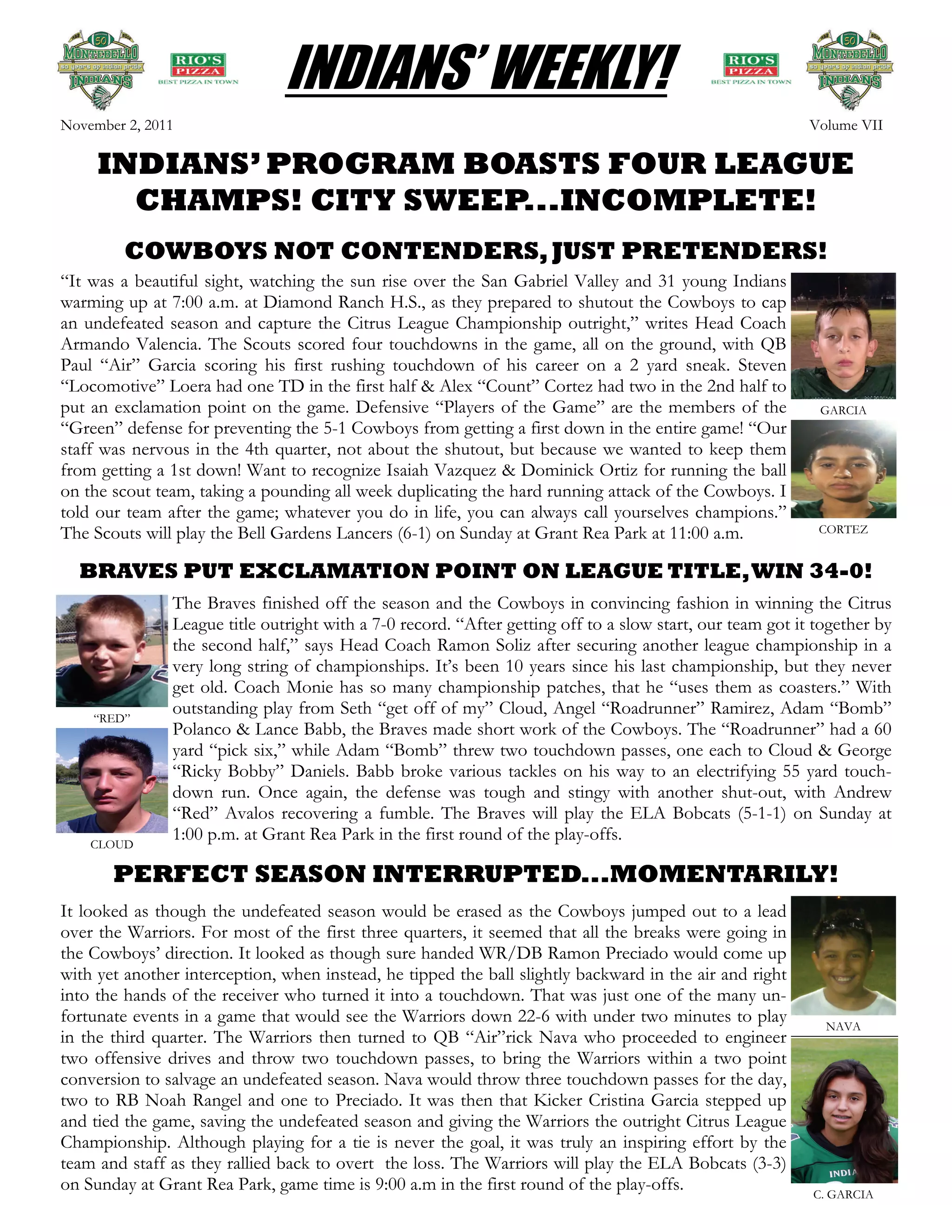 Indians Weekly #7 | PDF