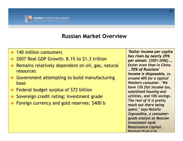 Indian Tea Expansion Into Russian Market | PPT