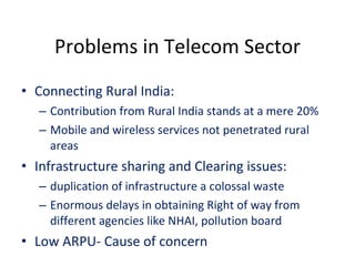 Indian telecom industry | PPT