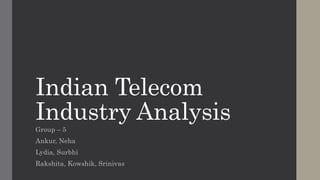 Indian Telecom Industry Analysis | PPTX | Telecommunications Industry ...