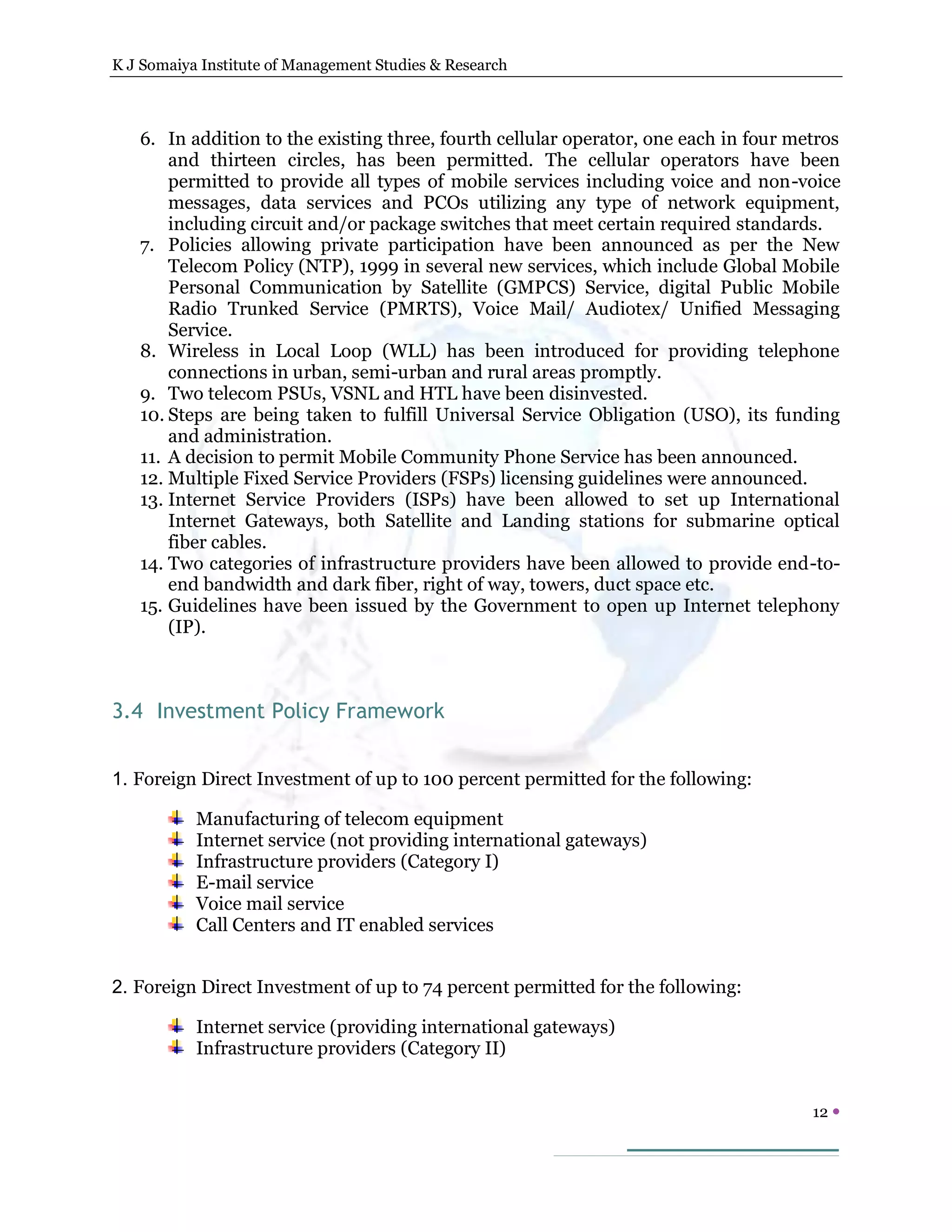 Indian telecom industry-economics | PDF