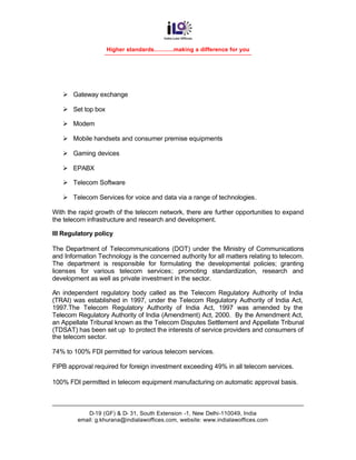 Indian telecommunication sector | PDF