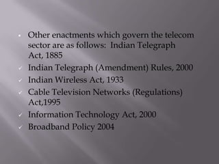 Indian telecom policies | PPTX