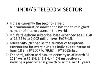 Indian telecom towers | PPTX | Power and Energy Industry | Industries