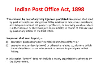 Indian telegraph act | PPTX