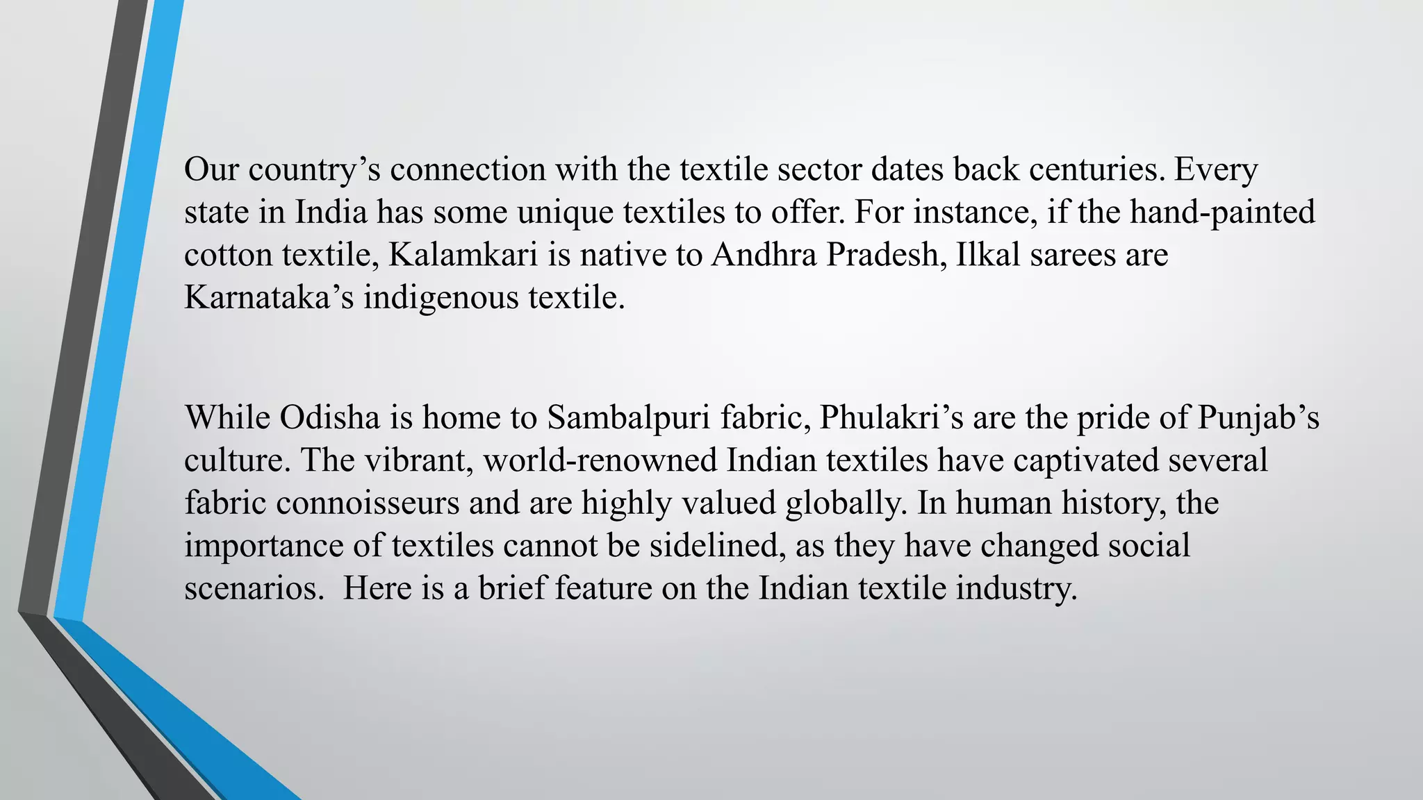 Indian textile industry past, present and the future.pdf