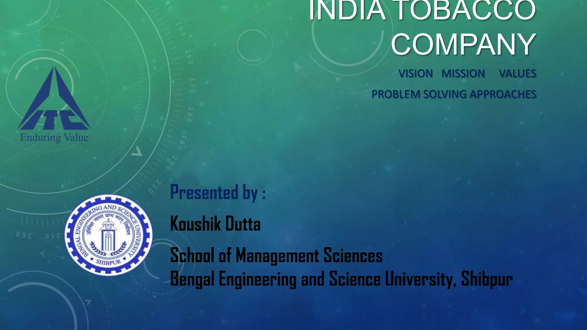 Indian Tobacco Company | PPTX