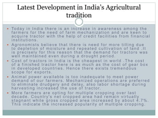 Indian tractor industry | PPTX