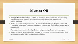 Indian trade in aromatic plants | PPT