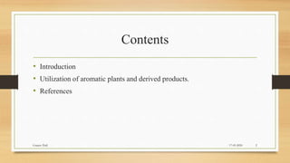 Indian trade in aromatic plants | PPT