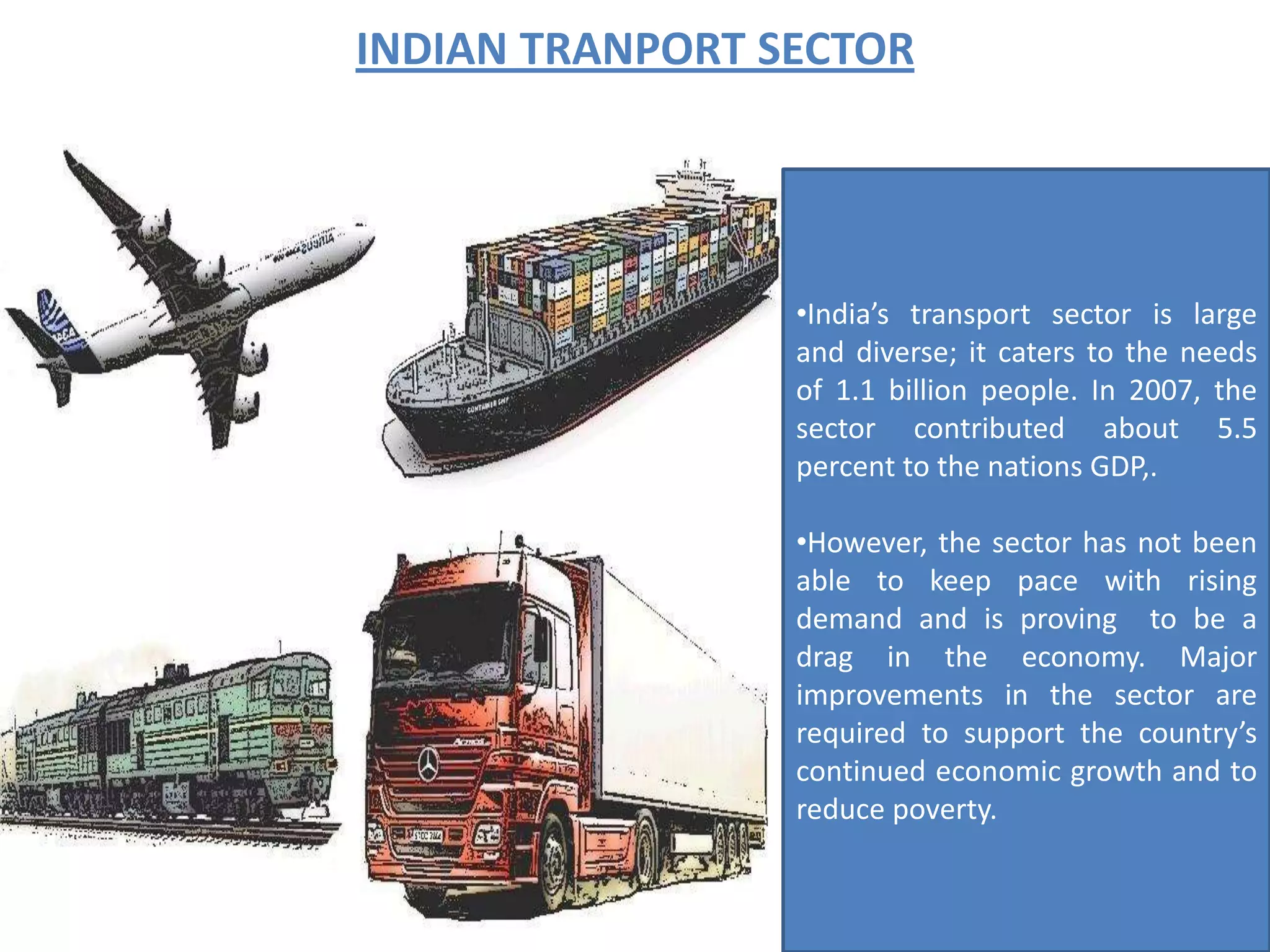 Indian tranport sector 1 | PPT