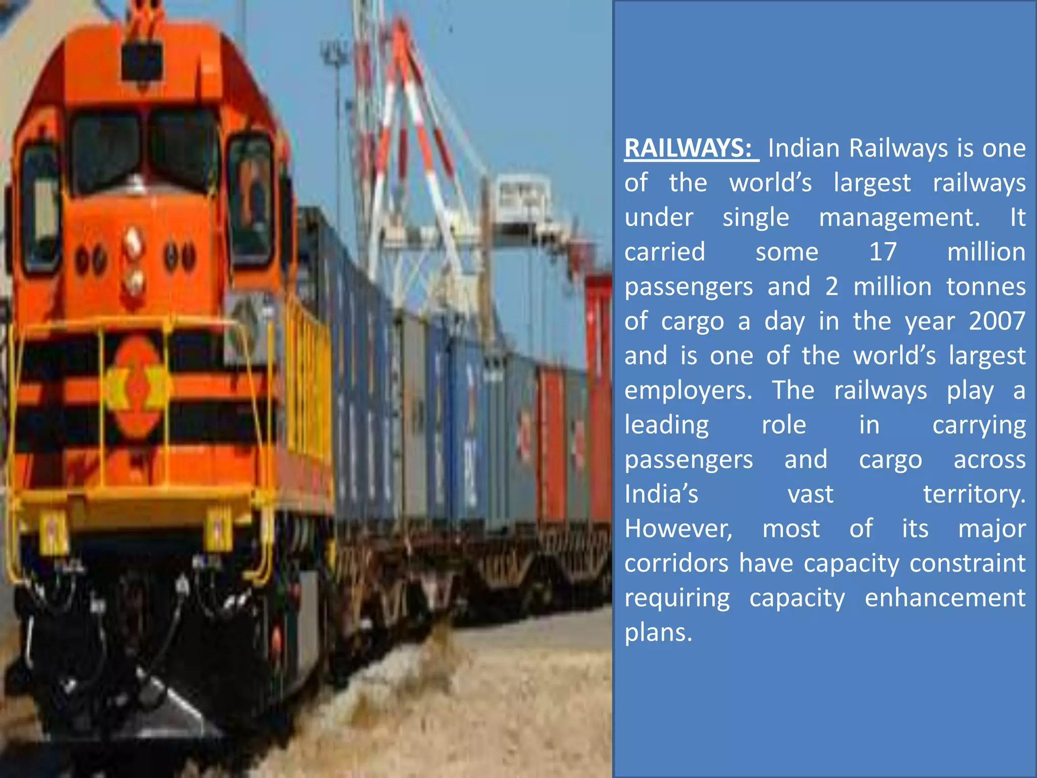 Indian tranport sector 1 | PPT