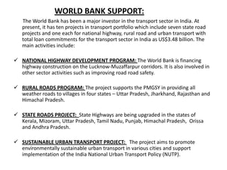 Indian tranport sector 1 | PPT