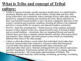Indian Tribal culture | PPTX