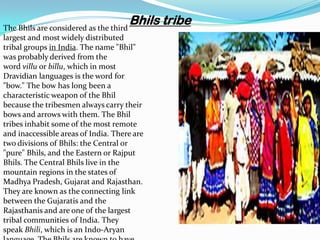 Indian tribals | PPTX