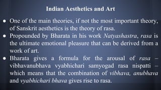 Indian understanding on aesthetics | PPTX
