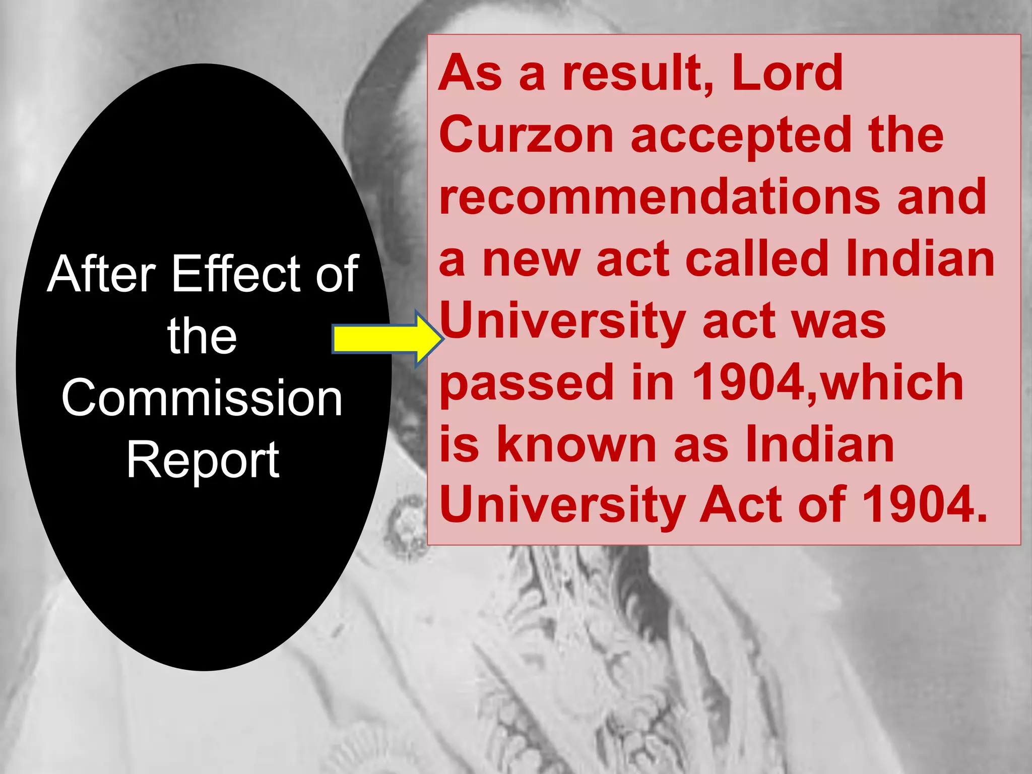 Indian university commission 1902 | PDF