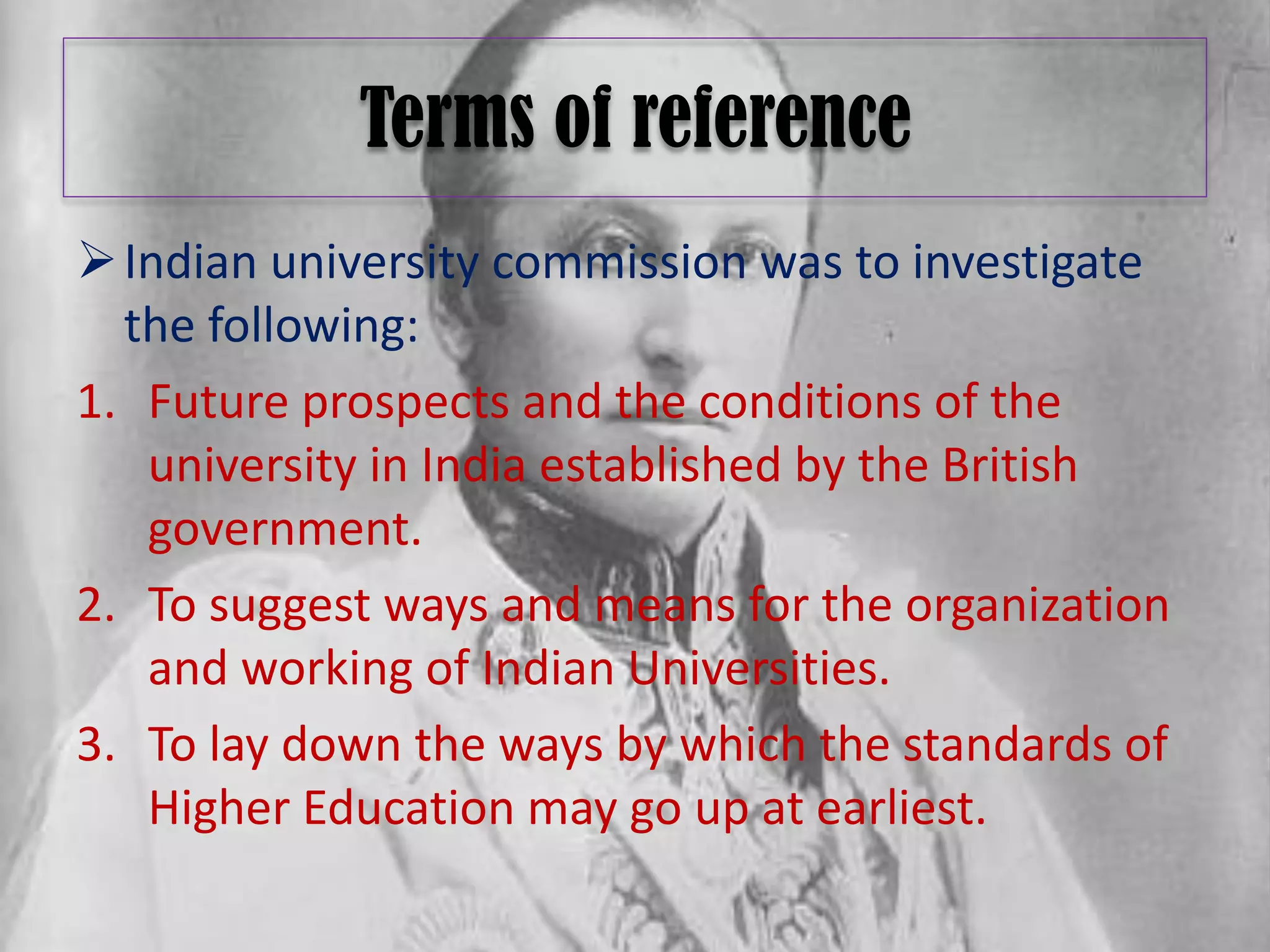 Indian university commission 1902 | PDF