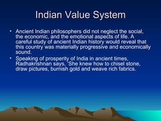 Indian value system (1) | PPT