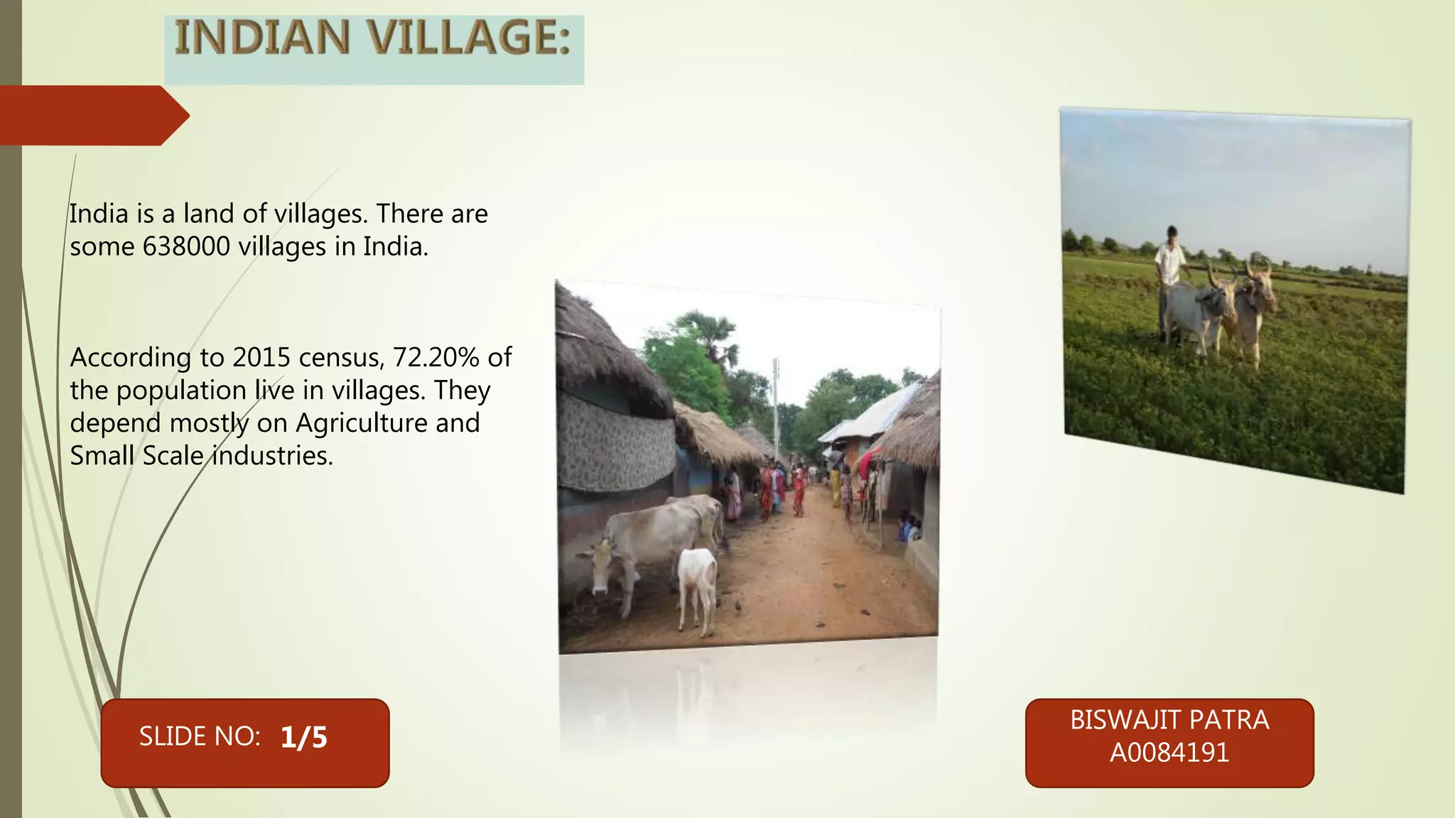 Indian villages strength or weakness | PPT
