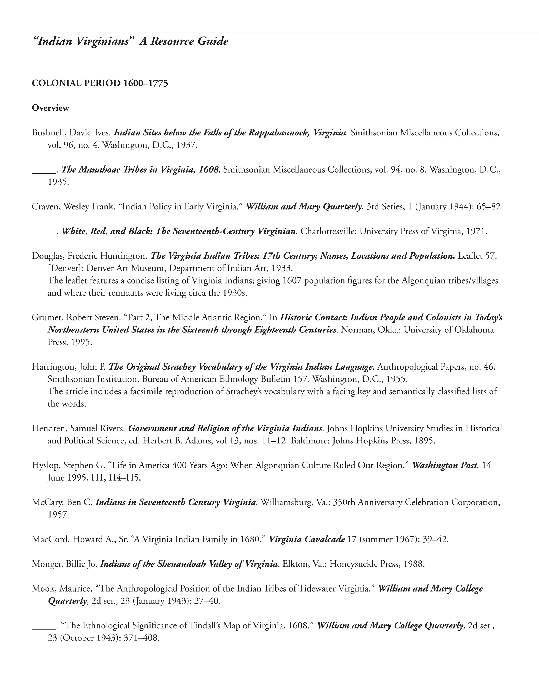 Indian virginians | PDF