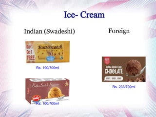 Indian vs foreign products with prices | PPT
