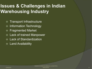 Indian warehousing and logistics industry | PPTX
