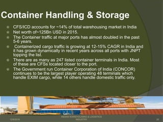 Indian warehousing and logistics industry | PPTX