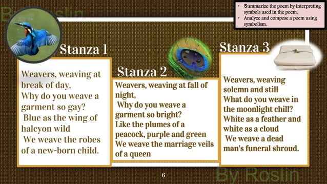 Indian Weavers by Sarojini Naidu | PPTX | Poetry | Books and Literature