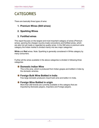 Indian Wine Industry Report | PDF
