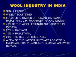 Indian wool industry and finishing, avikanagar | PPT