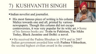 Indian writers in english | PPTX