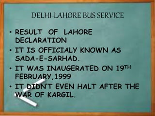 India pakistan: friction points among the nations & resolving points | PPT