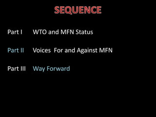 India pakistan mfn status | PPT